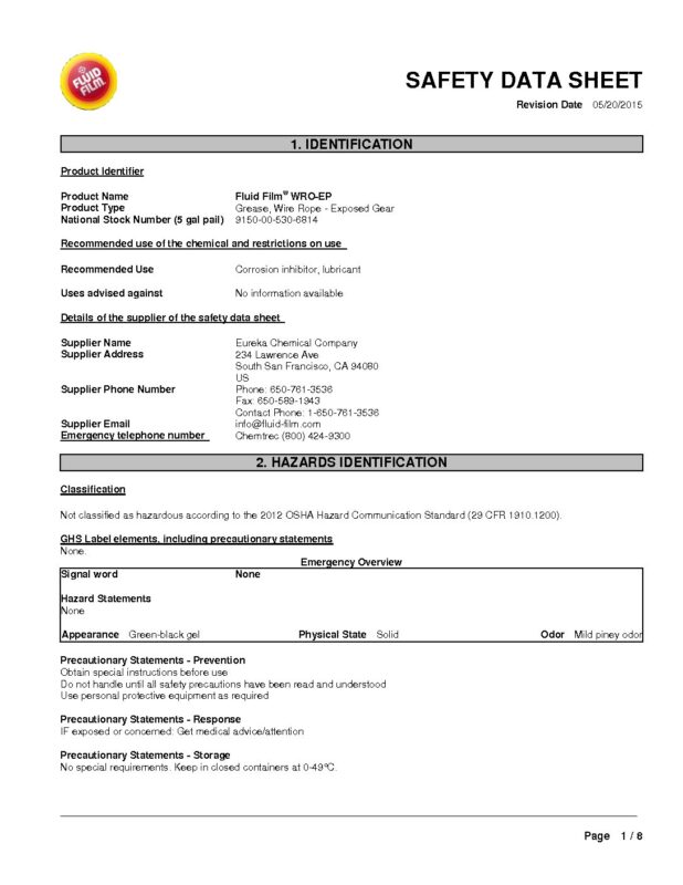 FLUIDFILMGELWROEP_SDS – Chemical.net