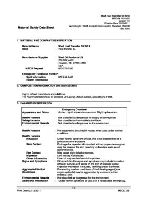 HeatTransferOilS2X_msds – Chemical.net