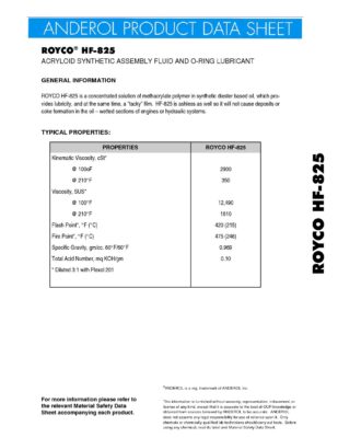 RoycoHF-825 – Chemical.net