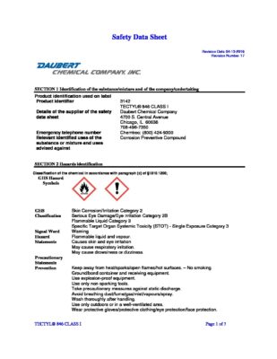 Tectyl846ClassI – Chemical.net