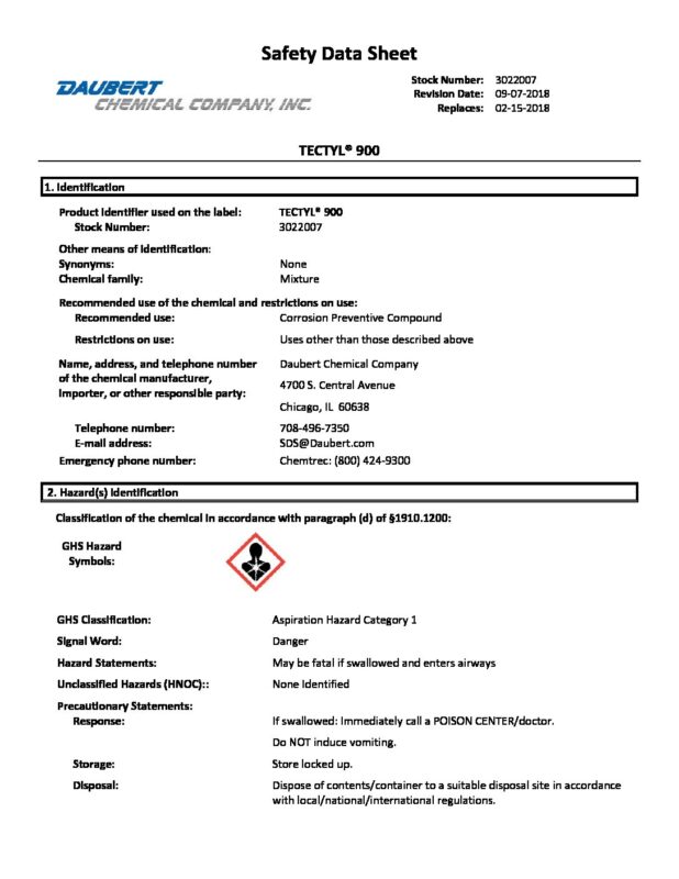 Tectyl900 – Chemical.net